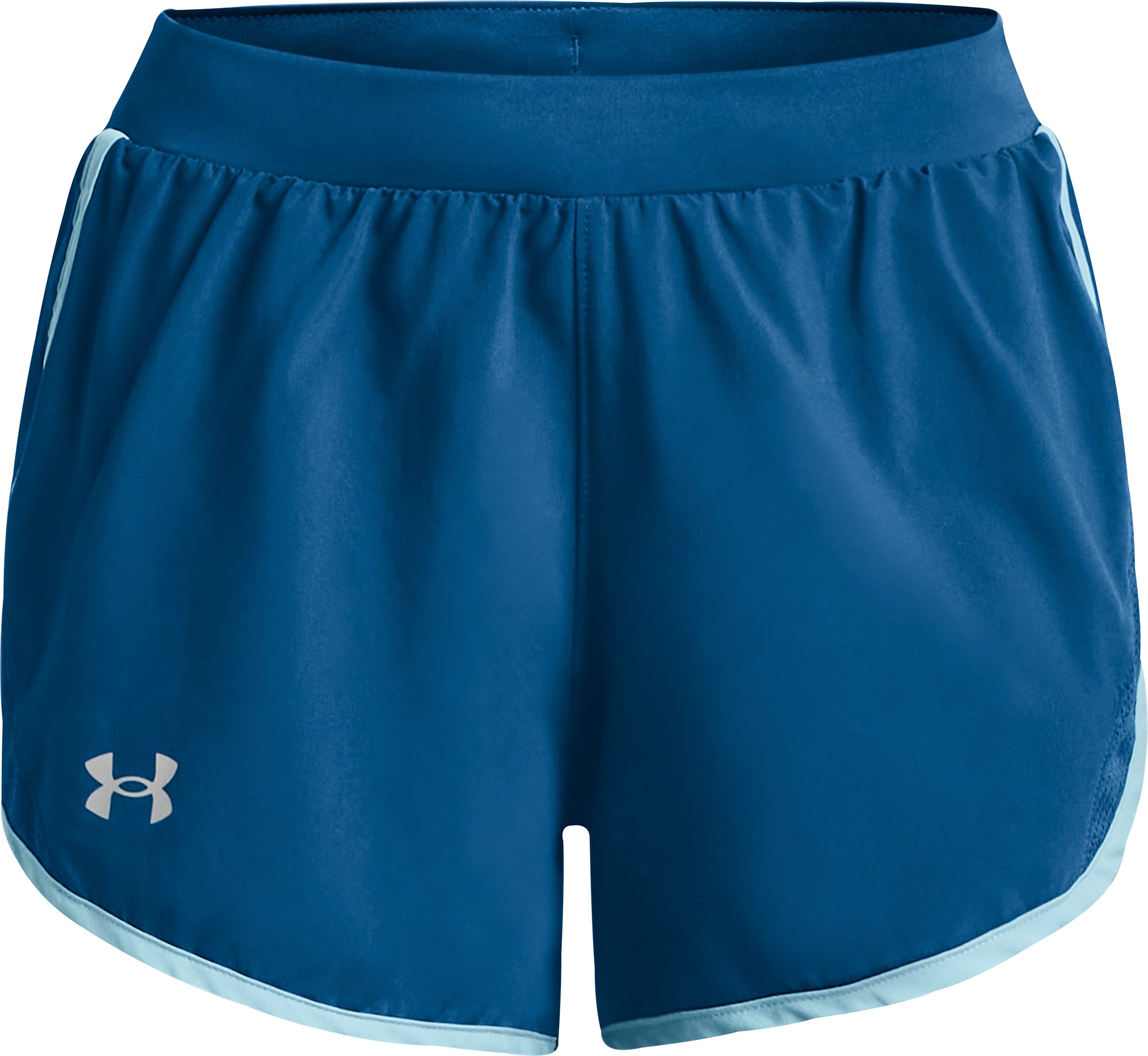Under Armour Fly By 2.0 Womens Running Shorts Blue
