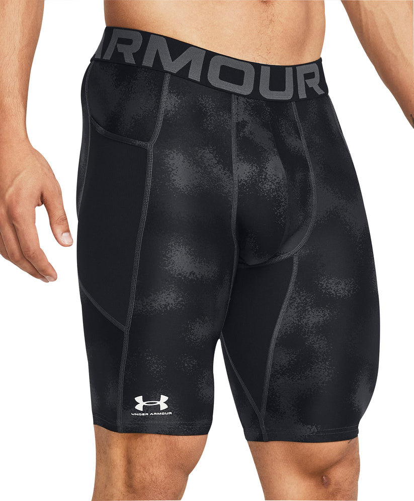 Under Armour HeatGear Long Mens Compression Short Tights - Black ...