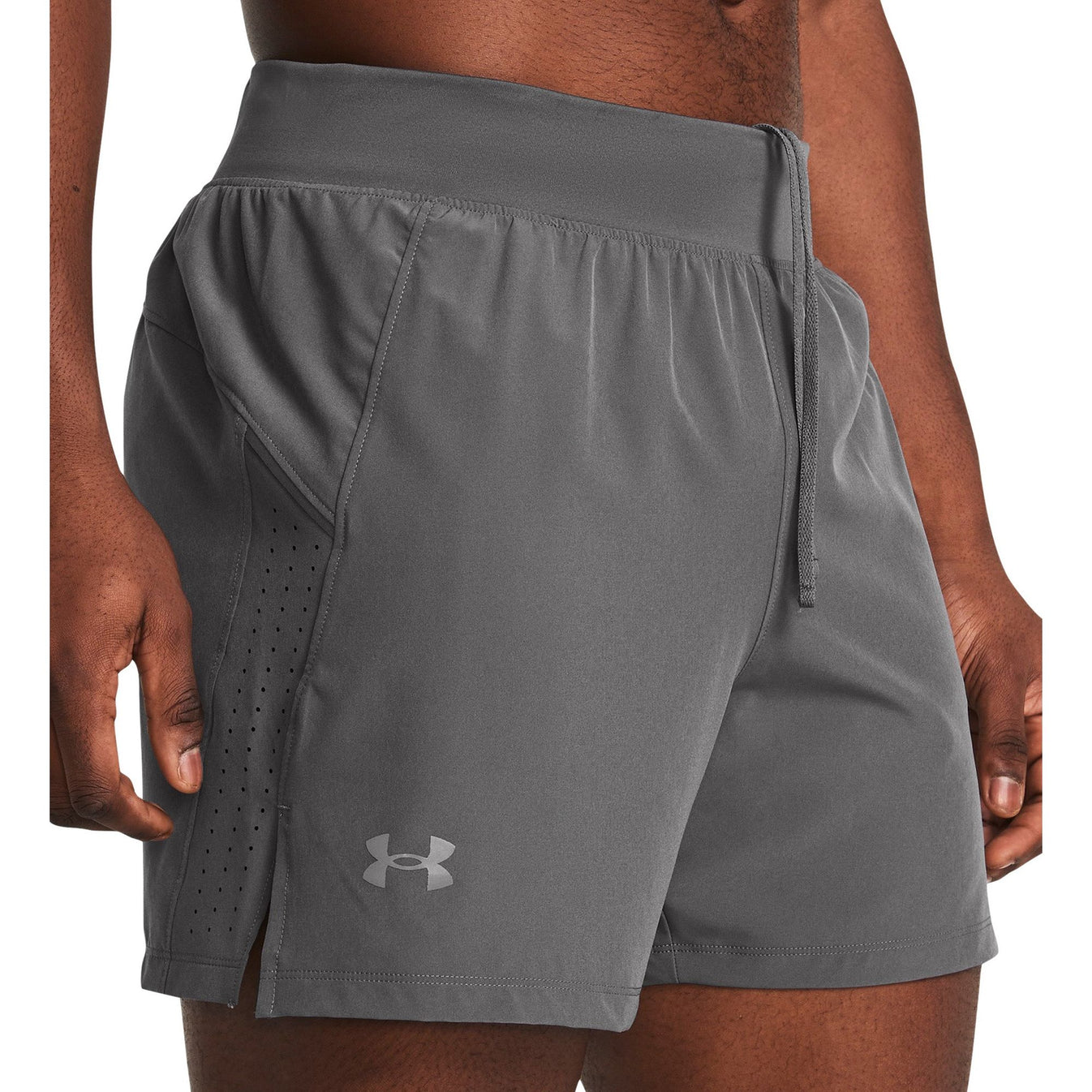 Under Armour Launch Elite 5 Inch Mens Running Shorts - Grey – Start Fitness