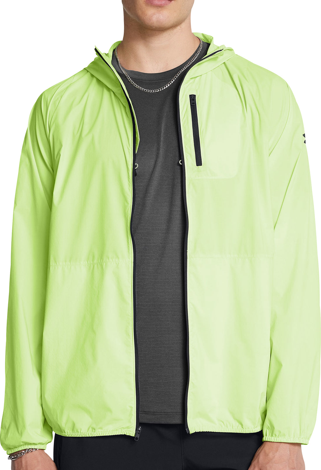 Under Armour Launch Lightweight Mens Running Jacket - Green – Start Fitness