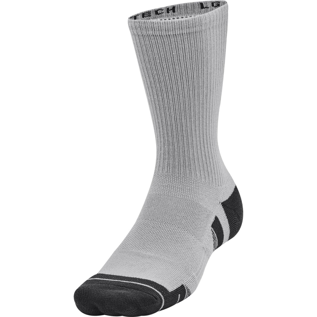 Under Armour Performance Tech (3 Pack) Crew Socks - Grey – Start Fitness