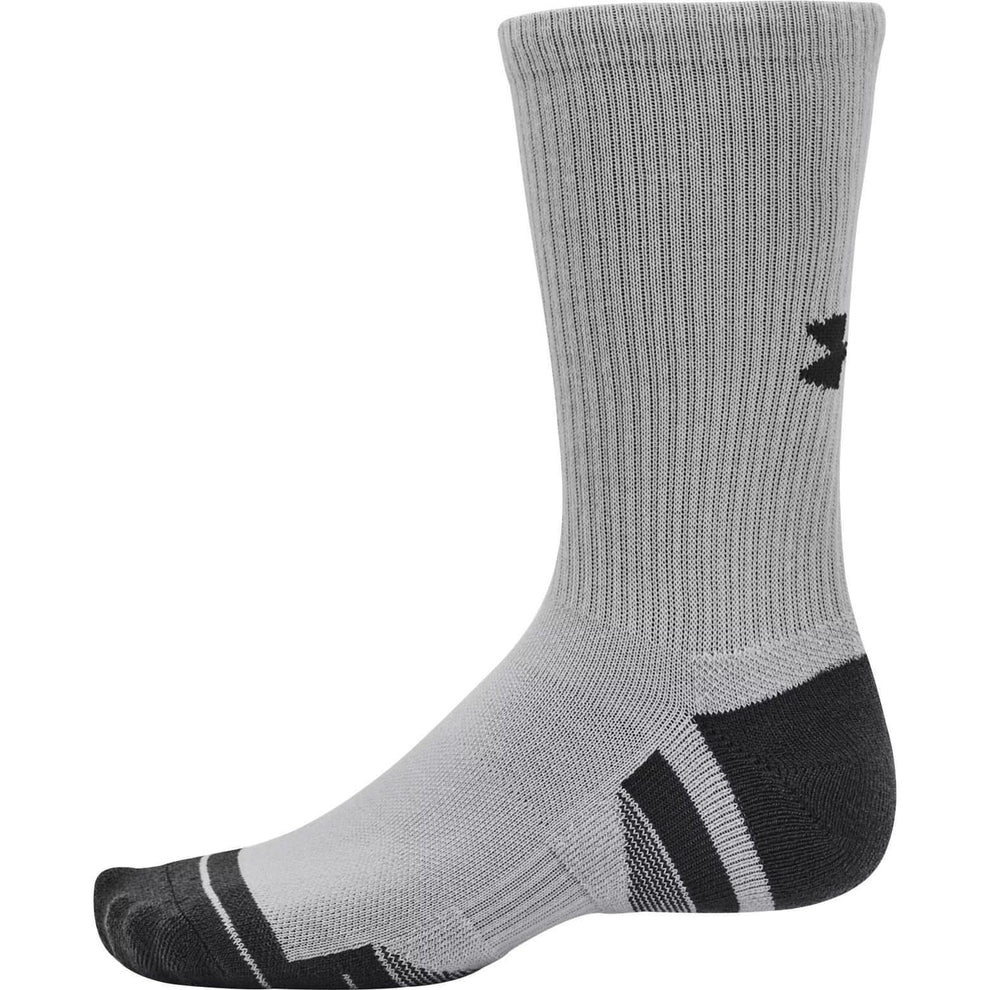 Under Armour Performance Tech (3 Pack) Crew Socks - Grey – Start Fitness