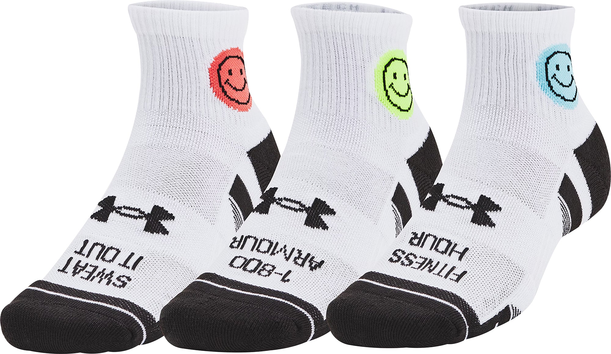 Under Armour Performance Tech (3 Pack) Quarter Socks - White – Start ...
