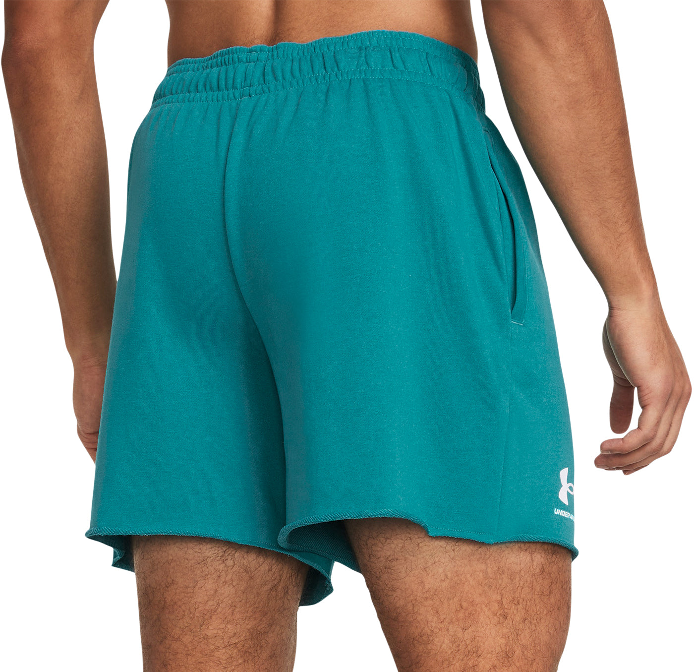 Under Armour Rival Terry 6 Inch Mens Training Shorts Green