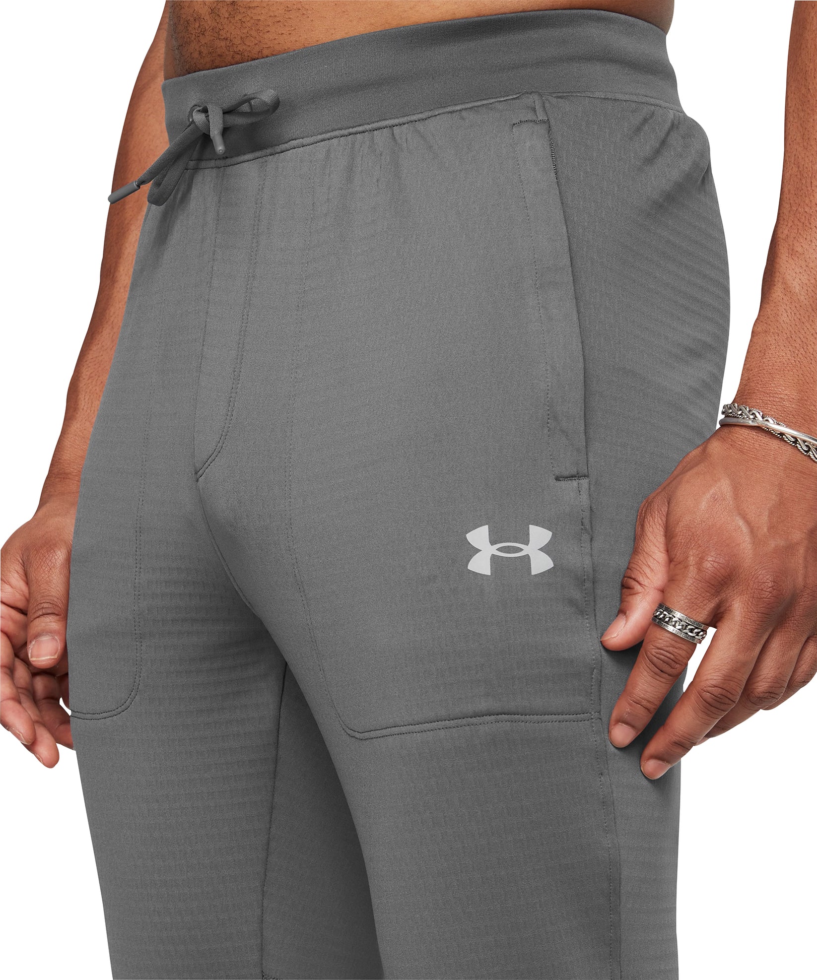 Under Armour Vanish Cold Weather Mens Running Track Pants - Grey ...