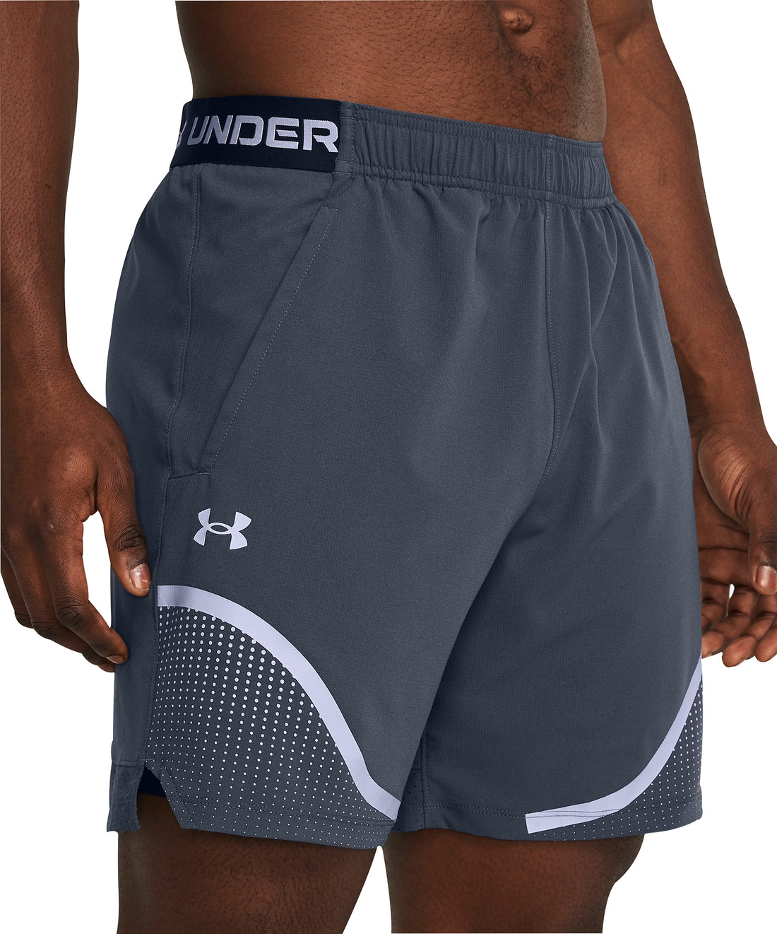 Under Armour Vanish Woven 6 Inch Graphic Mens Training Shorts - Grey ...