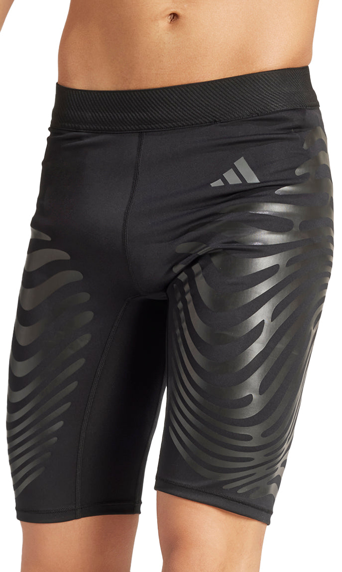 adidas Adizero Control Mens Short Running Tights - Black – Start Fitness