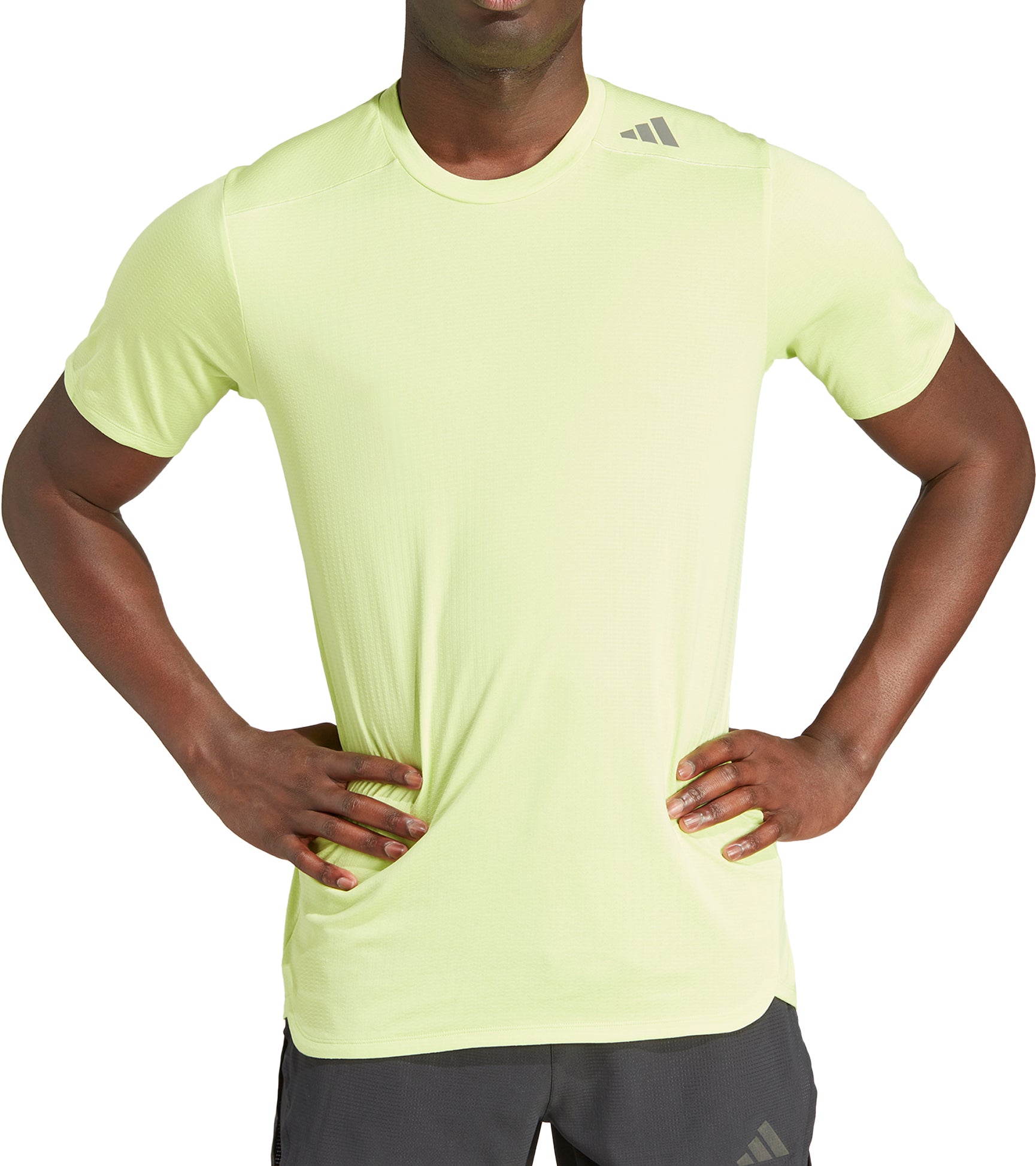 adidas Designed 4 Training Short Sleeve Mens Training Top - Green ...