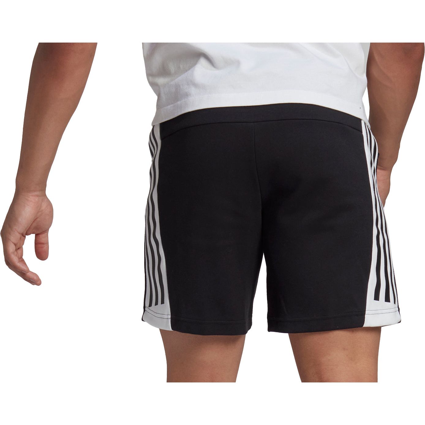 adidas Future Icons 3 Stripes Mens Training Shorts - Black – Start Fitness