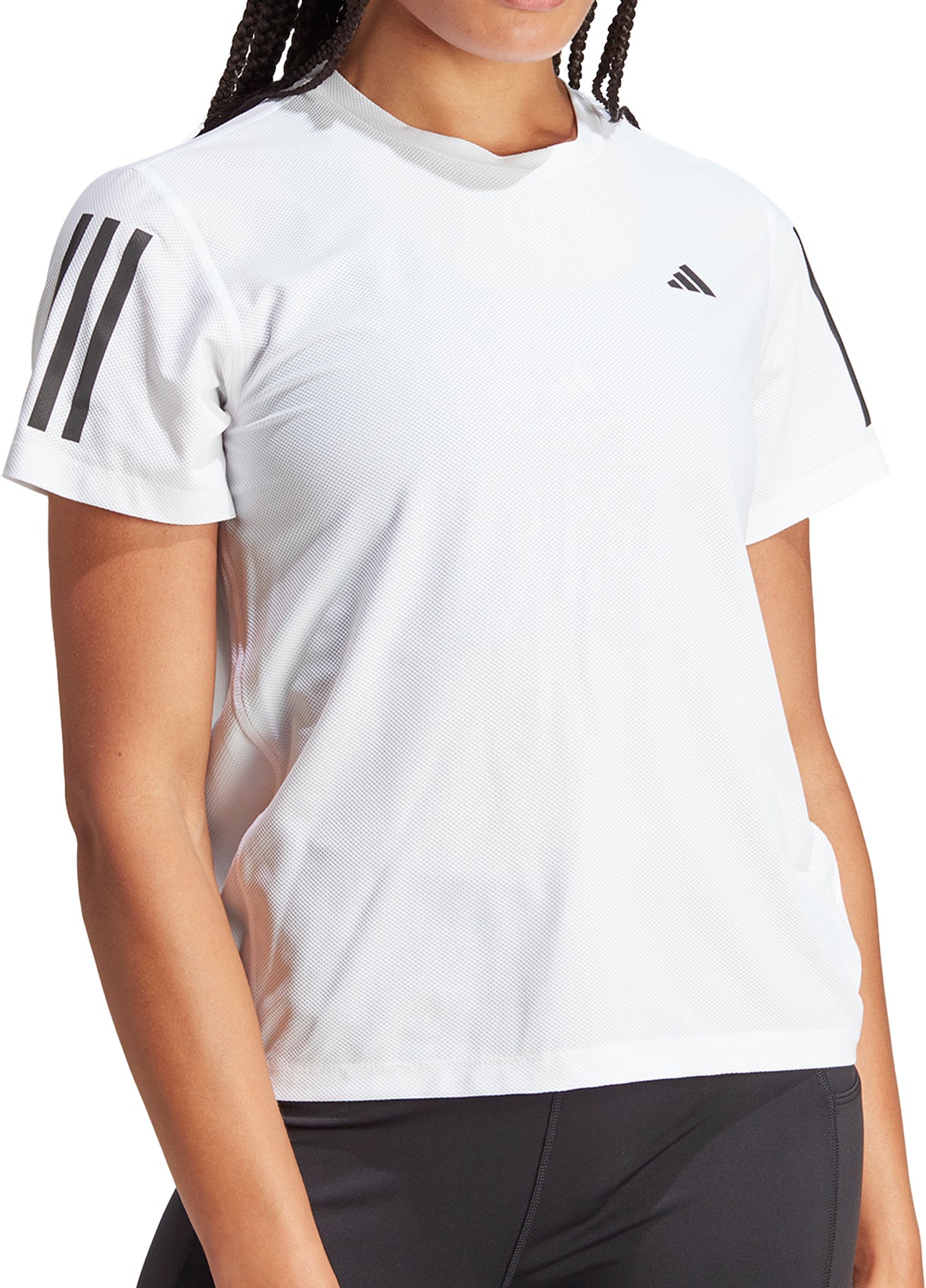 adidas Own The Run Short Sleeve Womens Running Top - White – Start Fitness