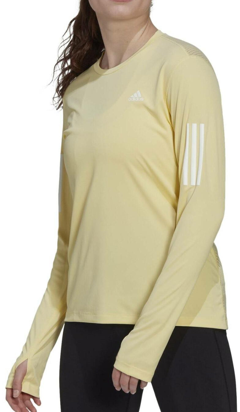 adidas Own The Run Long Sleeve Womens Running Top - Yellow – Start Fitness