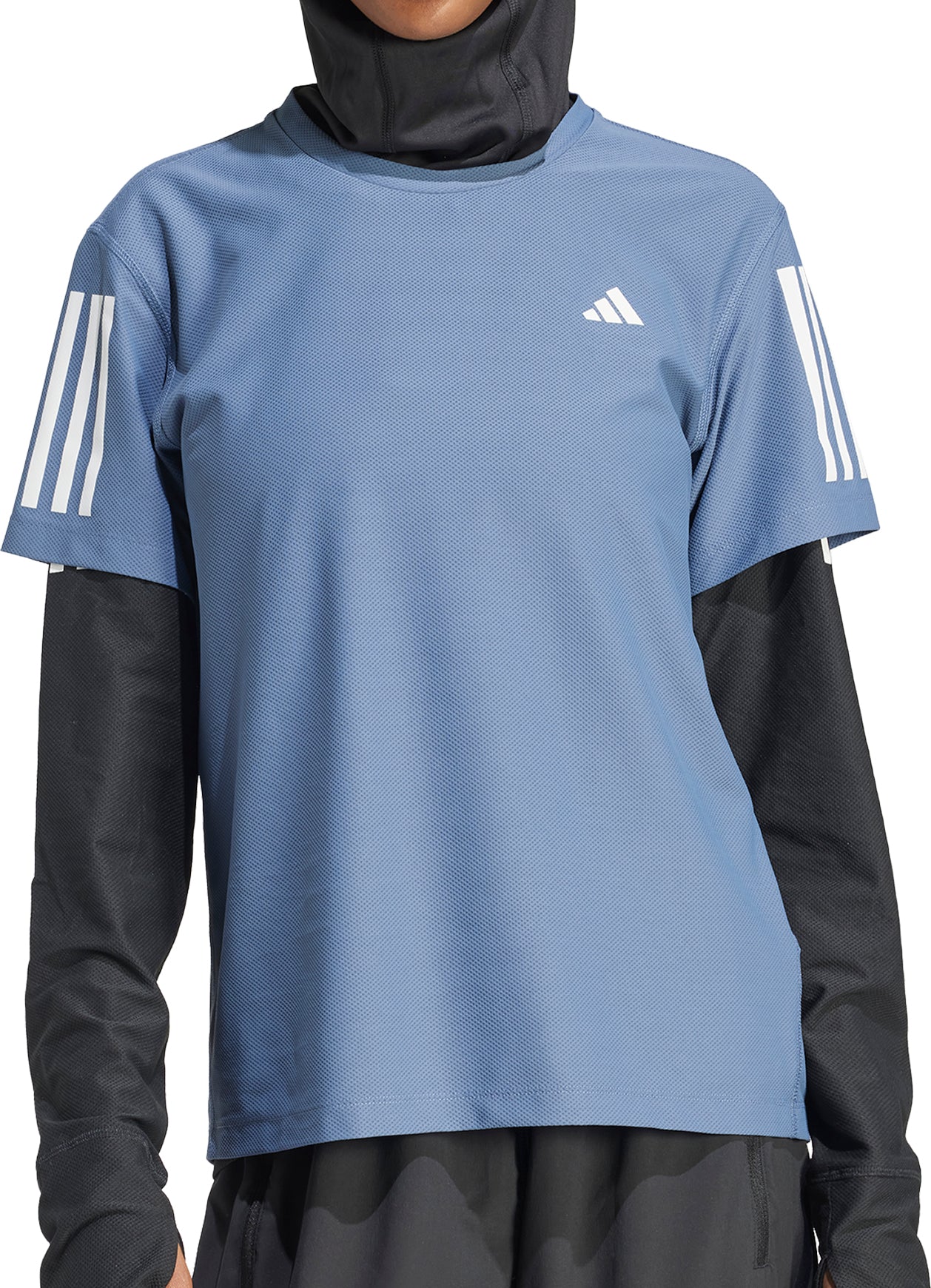 adidas Own The Run Short Sleeve Womens Running Top - Blue – Start Fitness
