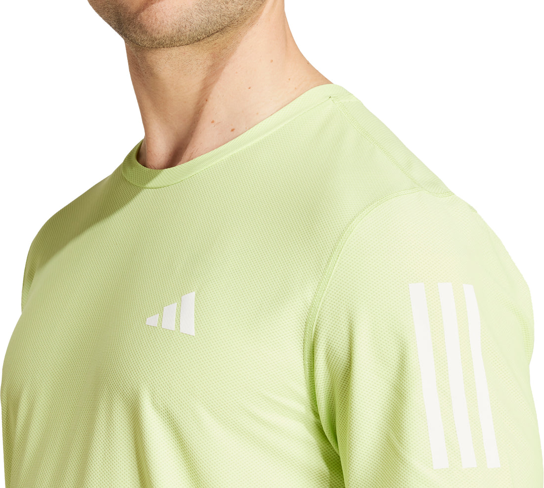 adidas Own The Run Short Sleeve Mens Running Top - Green – Start Fitness