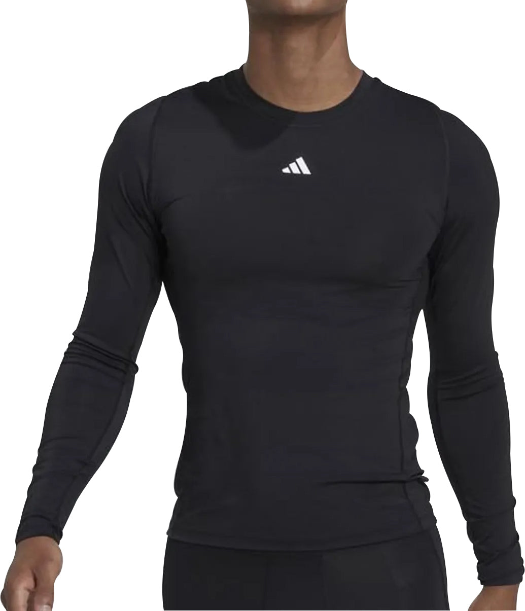 adidas Tech Fit Long Sleeve Mens Training Top - Black – Start Fitness