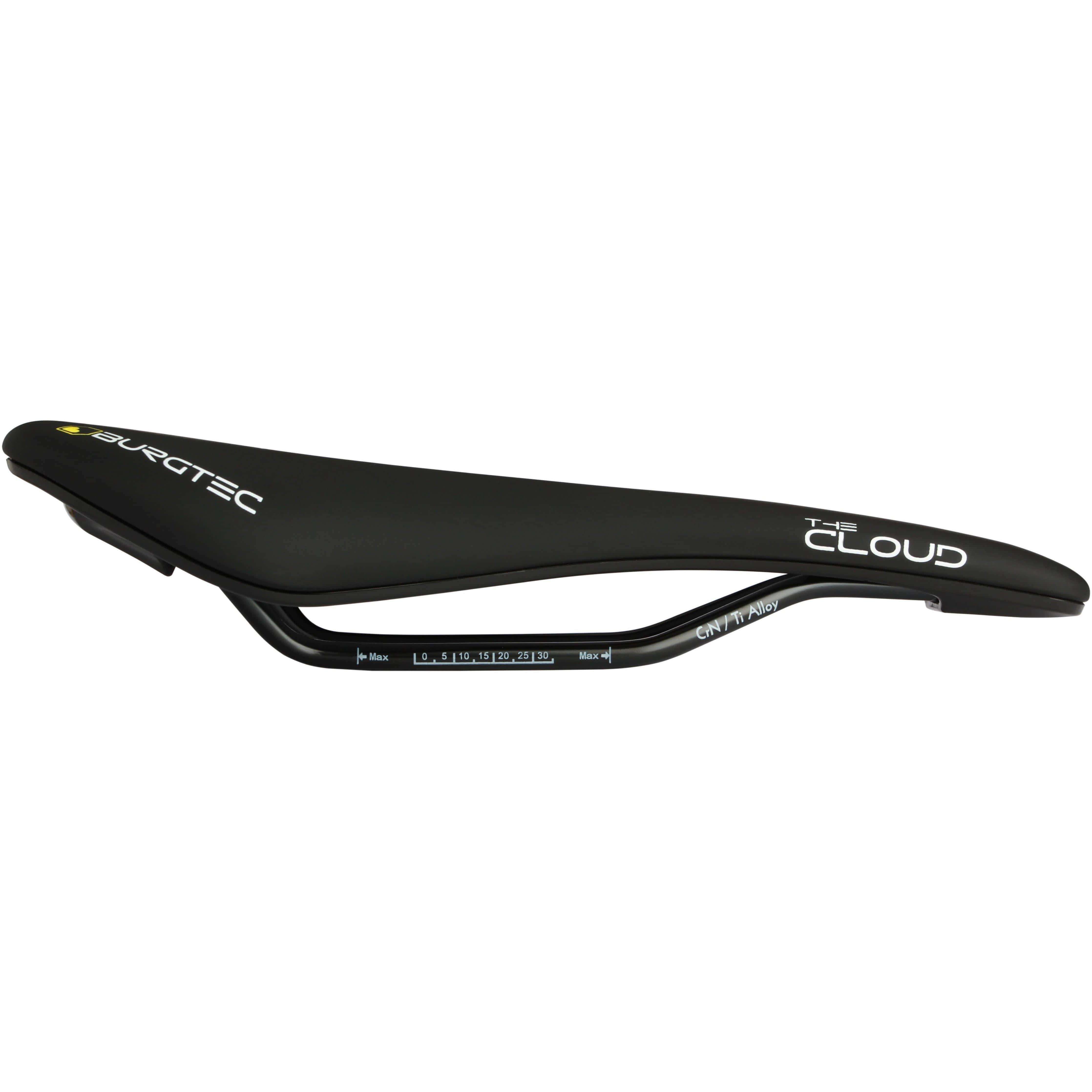 Burgtec Cloud MK2 Saddle Ti Rails - Black – Start Fitness