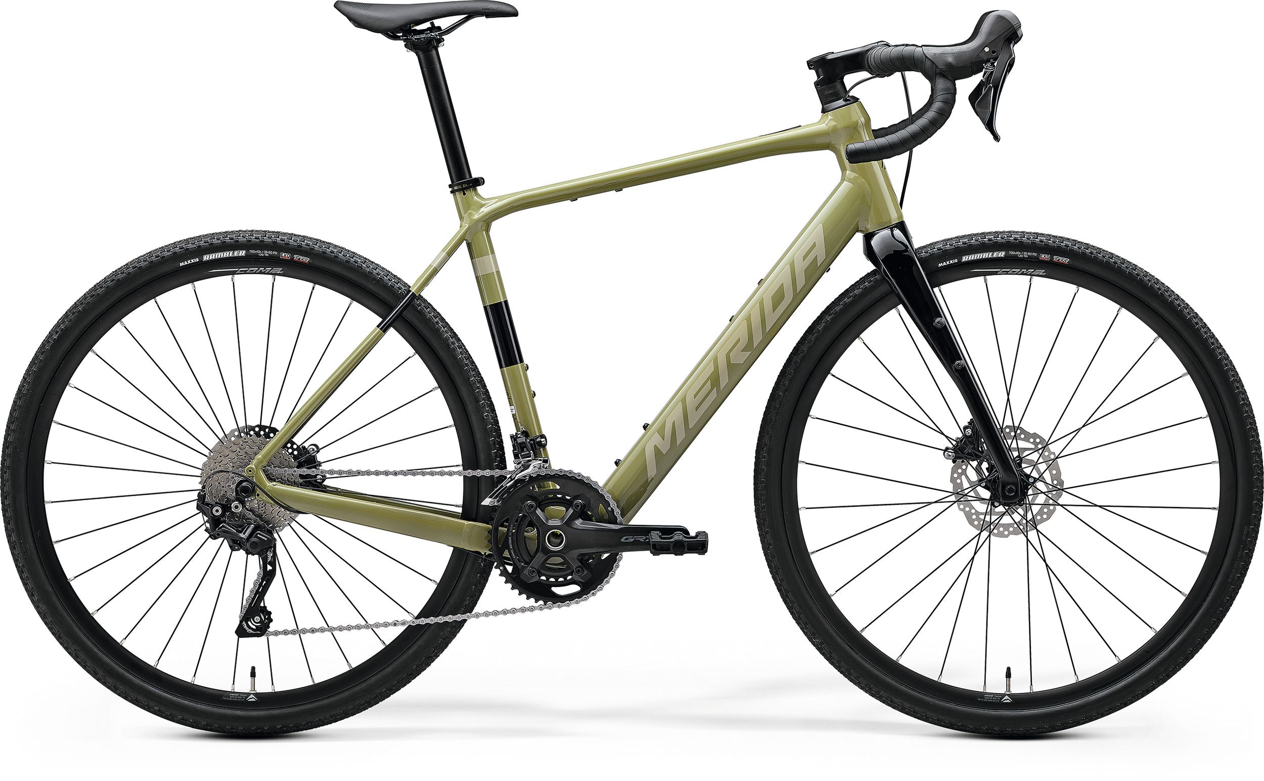 Merida eSilex 400 Electric Gravel Bike 2026 - Low Key Green – Start Fitness