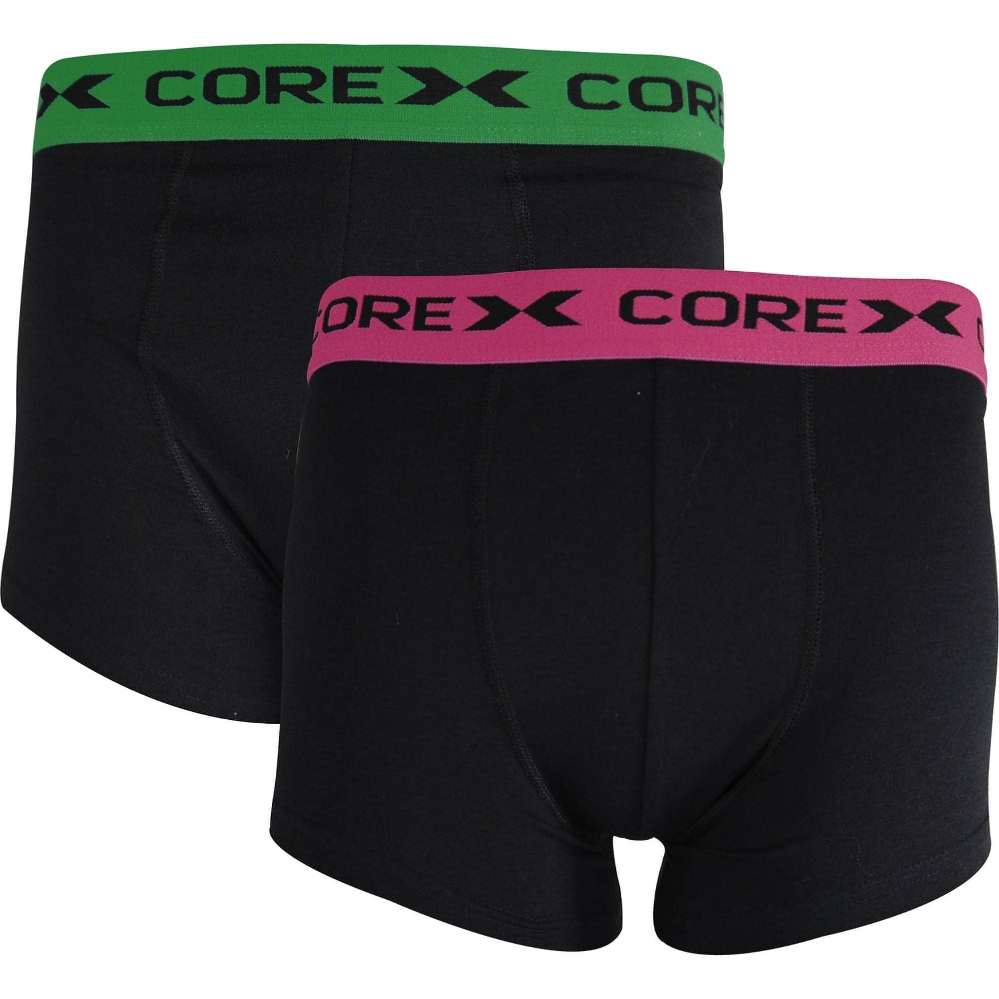CoreX Fitness Classic (2 Pack) Mens Boxer Shorts - Black – Start Fitness