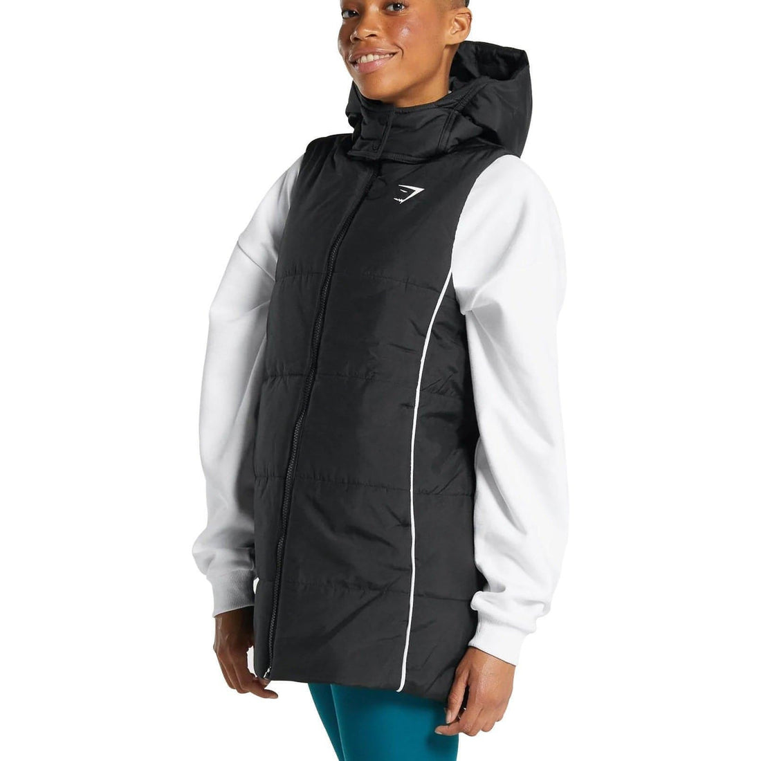 Gymshark Oversized Longline Womens Gilet - Black – Start Fitness