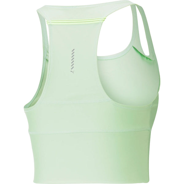 Puma Run Ultraform Womens Running Cropped Vest Tank Top - Green – Start ...