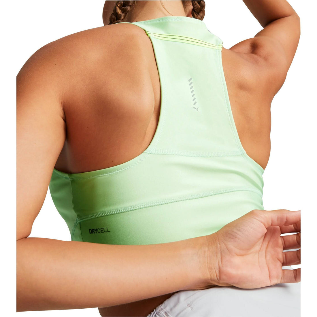 Puma Run Ultraform Womens Running Cropped Vest Tank Top - Green – Start ...