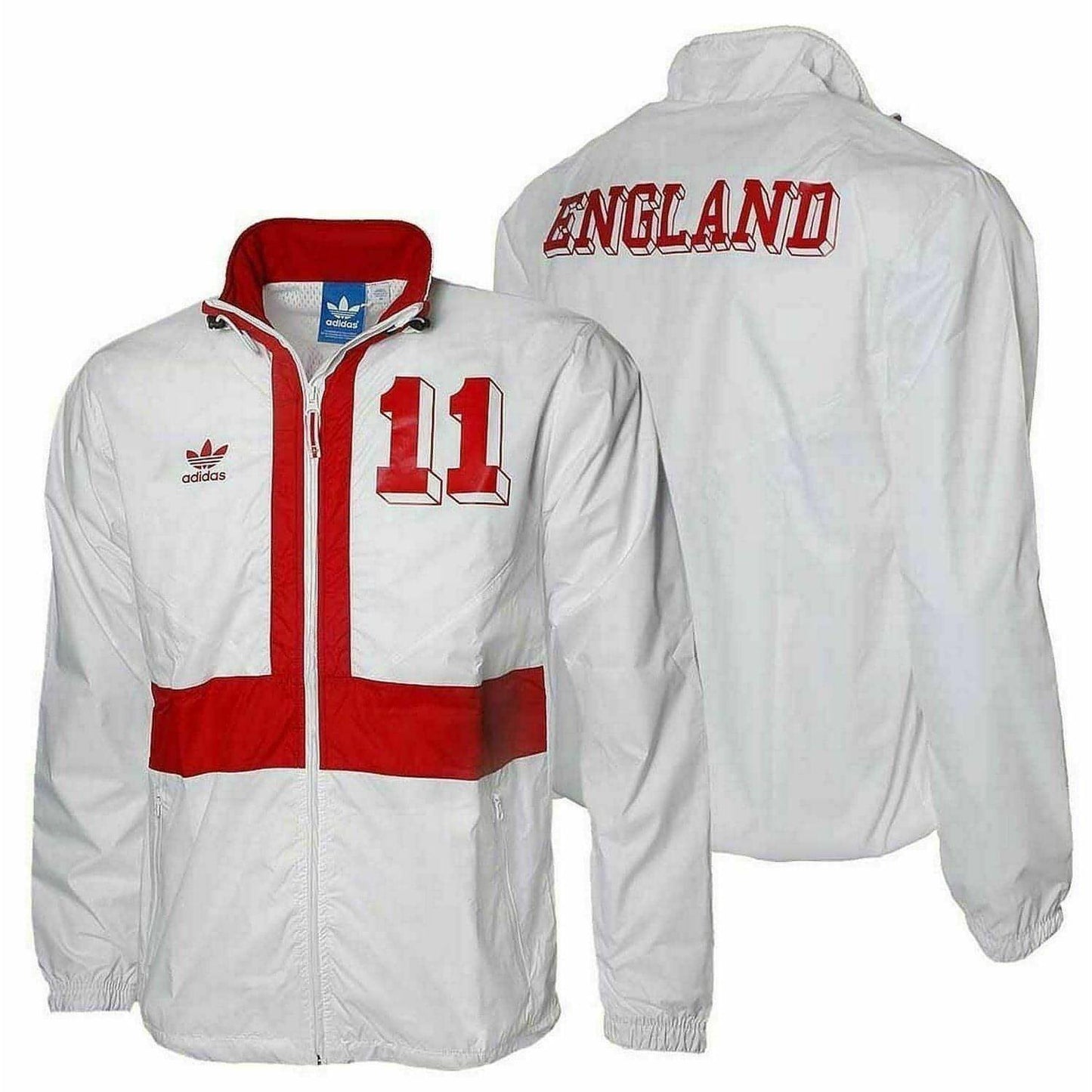 adidas England Colorado Mens Windbreaker Jacket - White – Start Fitness