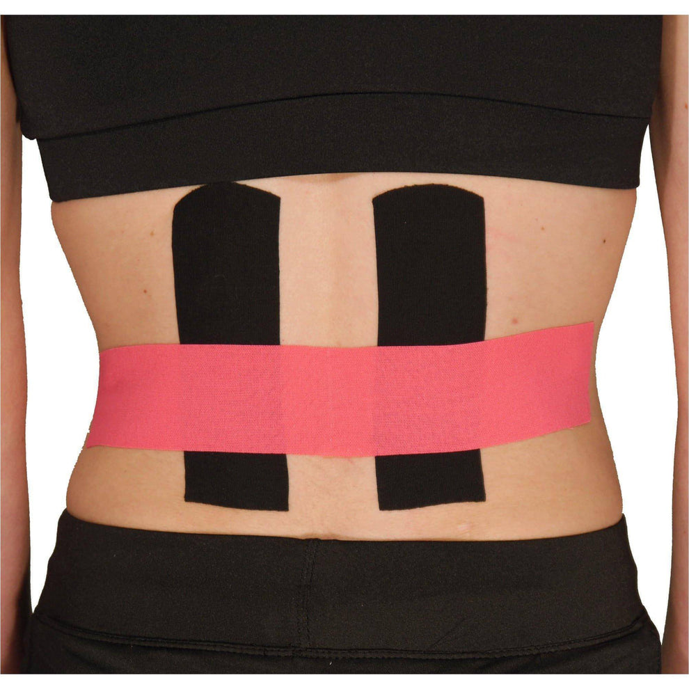 More Mile Pre-Cut Back Support Kinesiology Tape - Pink – Start Fitness