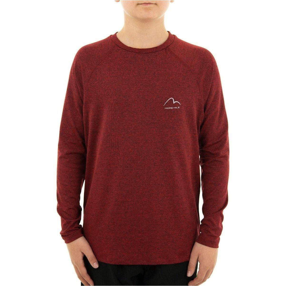More Mile Train To Run Boys Long Sleeve Running Top - Red – Start Fitness