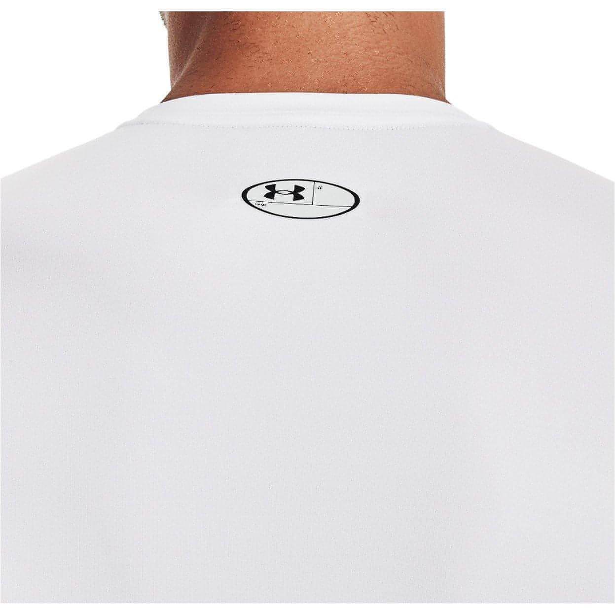 Under Armour HeatGear Armour Long Sleeve Mens Compression Top - White ...