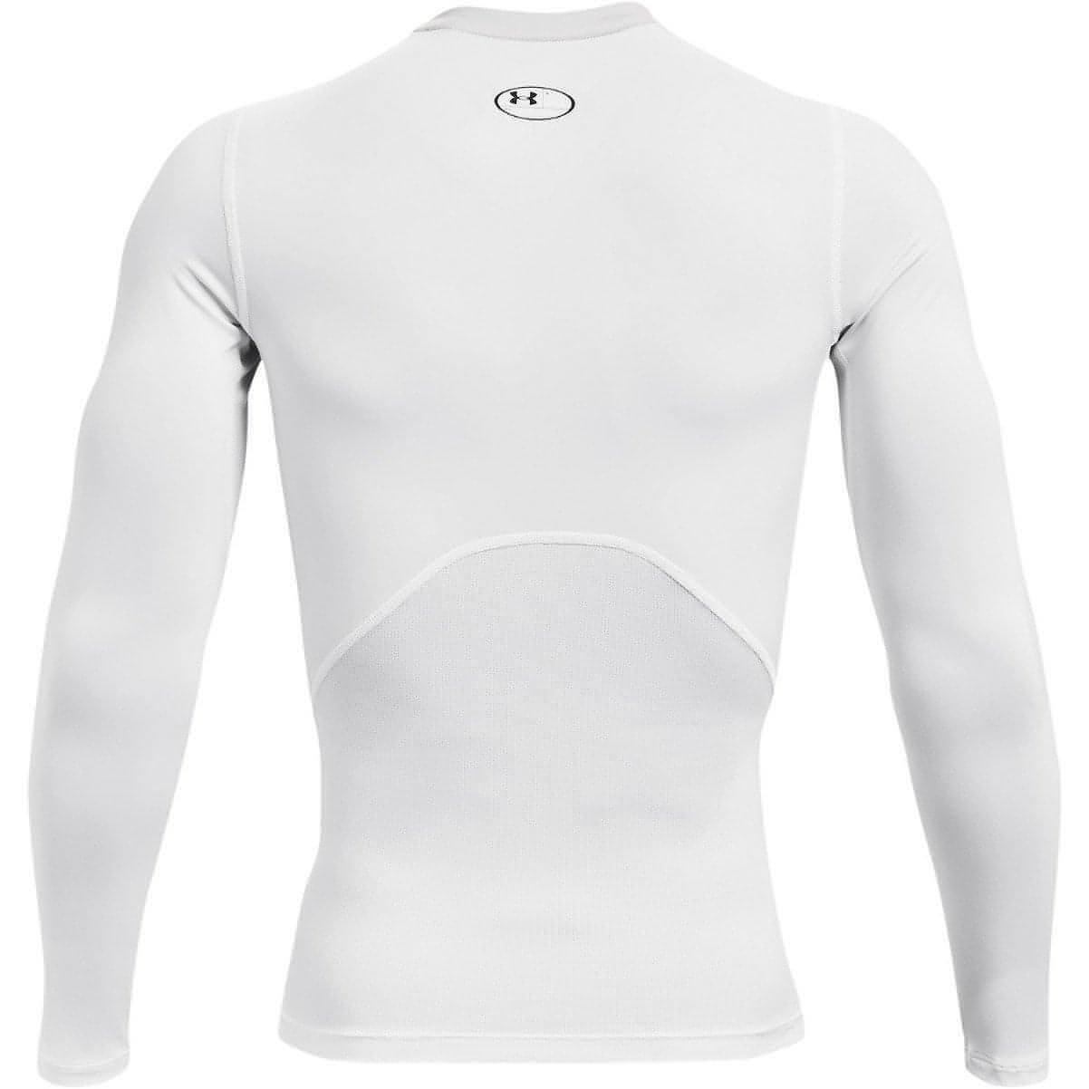 Under Armour HeatGear Armour Long Sleeve Mens Compression Top - White ...