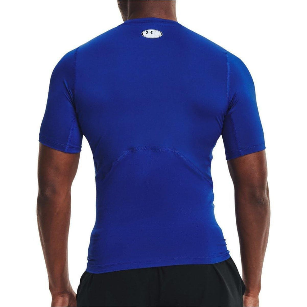 Under Armour HeatGear Armour Short Sleeve Mens Compression Top - Blue ...
