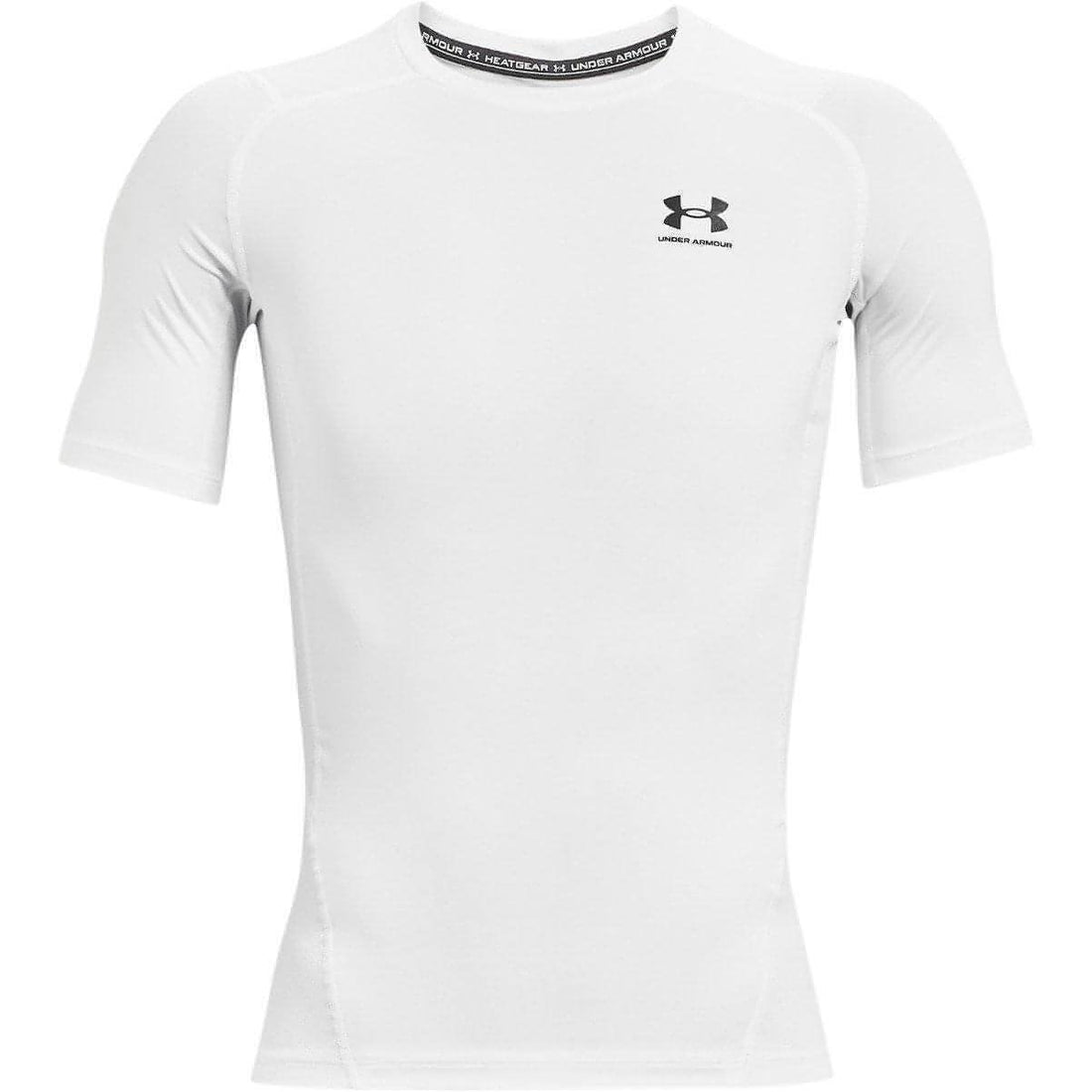 Under Armour HeatGear Armour Short Sleeve Mens Compression Top - White ...